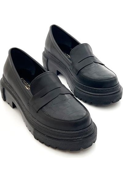 Potin Online Potinonline 1230 Kadın Loafer Kalın Taban Günlük Ayakkabı Potin Online Potinonline 1230 Kadın Loafer Kalın Taban Günlük Ayakkabı