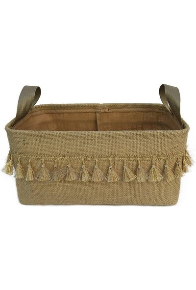 Aster Jüt Dikdörtgen Sepet Büyük Sarı Aster Jüt Dikdörtgen Sepet Büyük Sarı