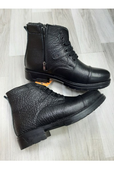 Desimen Içi Kürklü Deri Botumuz