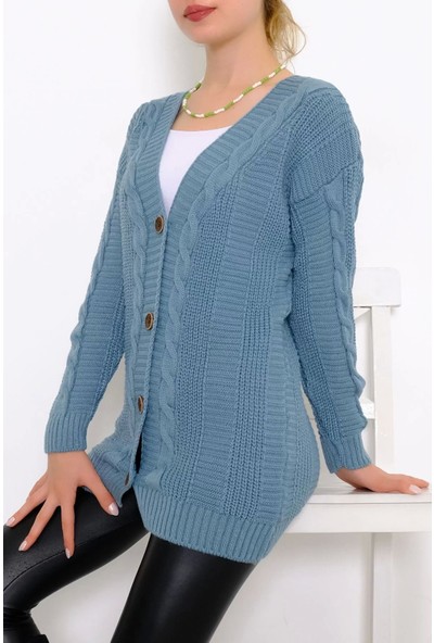 Serçe Shop Düğmeli Hırka Koyumint 212.1577.