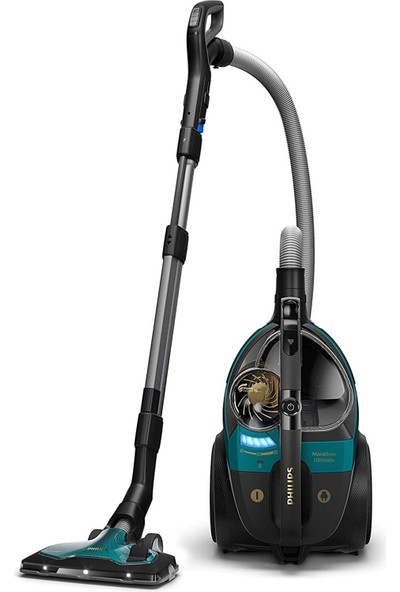 Philips 899W 2.2lt LED Aydınlatma Marathon Ultimate Series Toz Torbasız Süpürge Yeşil Philips 899W 2.2lt LED Aydınlatma Marathon Ultimate Series Toz Torbasız Süpürge Yeşil