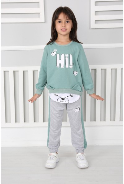 Tatlişgo Bebek Suyeşili Çocuk Eşofman Takımı