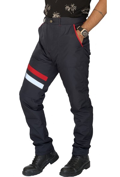 YMZ Market Soğuk Hava Pantolonu Elyaf Takviyeli Lacivert