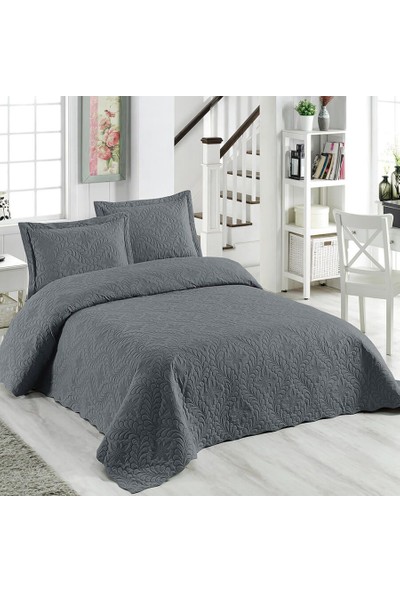 Örtüm Home Textıle Örtüm Antrasit Sarmaşık Çift Kişilik Kapitone Yatak Örtüsü Antrasitkrn Örtüm Home Textıle Örtüm Antrasit Sarmaşık Çift Kişilik Kapitone Yatak Örtüsü Antrasitkrn