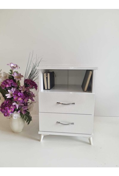 Moda Ayka Lüx Komodin Beyaz 22KK550 Modaayka Moda Ayka Lüx Komodin Beyaz 22KK550 Modaayka