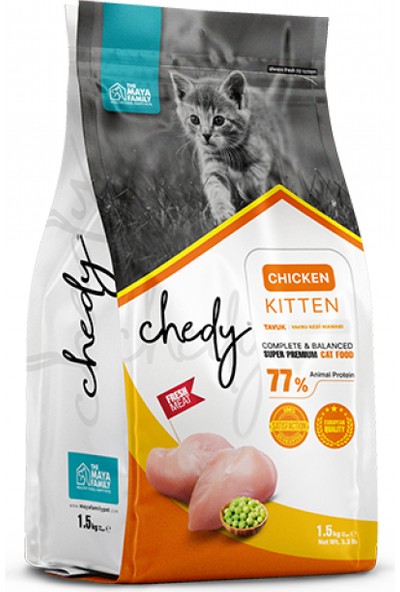 Chedy Yavru Kedi Maması 5 kg Tavuklu Chedy Yavru Kedi Maması 5 kg Tavuklu