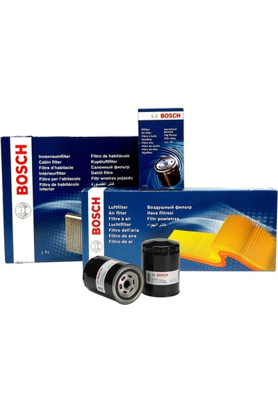 Bosch Audi Q5 2.0 Tdi Filtre Bakım Seti 2009-2012 4'lü Karbonlu Bosch Audi Q5 2.0 Tdi Filtre Bakım Seti 2009-2012 4'lü Karbonlu