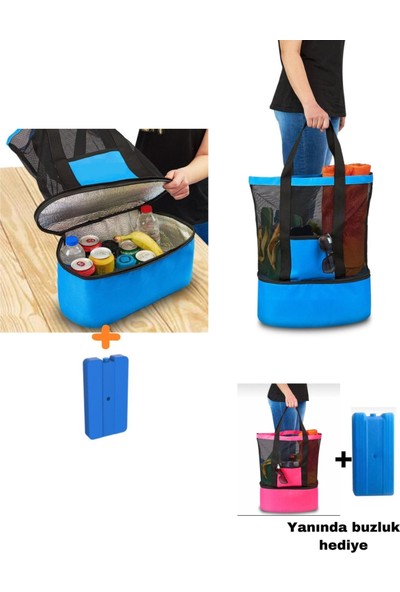 Termos Çanta - Piknik Çantası Plaj Çantası Mega Boy / Buz Aküsü Hediyeli Termos Çanta - Piknik Çantası Plaj Çantası Mega Boy / Buz Aküsü Hediyeli