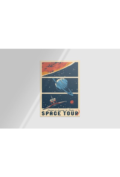 Quuzu Space Tour 50X70 cm Çerçevesiz Tablo QFP1200 Quuzu Space Tour 50X70 cm Çerçevesiz Tablo QFP1200