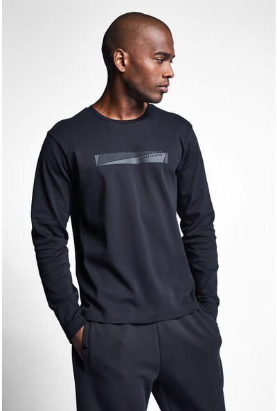 Lescon Siyah Erkek Uzun Kollu Tshirt 22N-1129