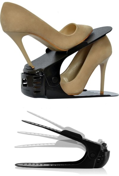 Jova 24 Adet Kademeli Ayakkabı Rampası Yükseklik Ayarlı 3 Kademeli