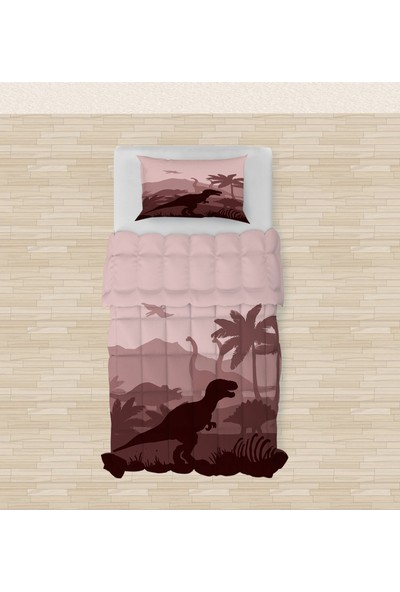 Consept Home Sevimli Dinazorlu Çocuk Odası Tek Kişilik Kapitone Yorgan