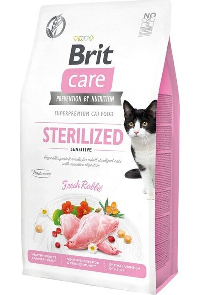 Brit Care Sterilised Sensitive Tavşanlı Yetişkin Kedi Maması 7 kg Brit Care Sterilised Sensitive Tavşanlı Yetişkin Kedi Maması 7 kg