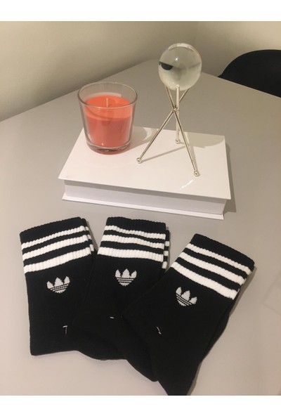 Ays Socks Boutique 3'lü Tenis Boy Üç Çizgili Çorap