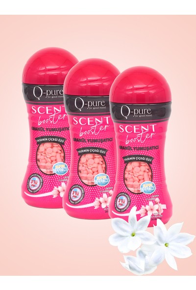 Q - Pure Granül Çamaşır Yumuşatıcı Yasemin Çiçeği Özü 20 Yıkama 3 x 210 gr Q - Pure Granül Çamaşır Yumuşatıcı Yasemin Çiçeği Özü 20 Yıkama 3 x 210 gr