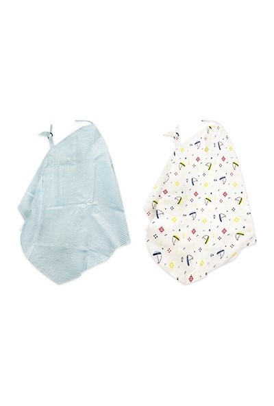 Pierre Cardin 2'li Emzirme Örtüsü - Mavi