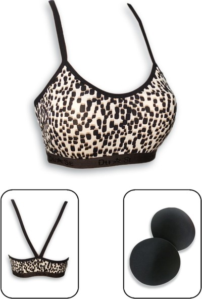 Shiba Büstiyer Sporcu Sütyeni Yarım Atlet Pedli (Kaplı) SHB144810 Shiba Büstiyer Sporcu Sütyeni Yarım Atlet Pedli (Kaplı) SHB144810