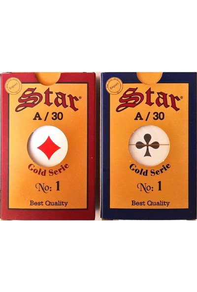 Star Oyun Aletleri Star Seri No 1 A 30 1. Hamur Oyun Kağıdı, 2 Adet Deste (1 Adet Kırmızı, 1 Adet Mavi) Star Oyun Aletleri Star Seri No 1 A 30 1. Hamur Oyun Kağıdı, 2 Adet Deste (1 Adet Kırmızı, 1 Adet Mavi)