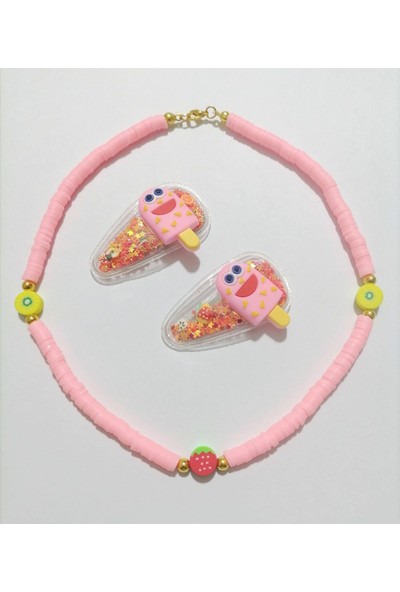 Melek Bujiteri Çocuk Kolye ve Toka Seti Melek Bujiteri Çocuk Kolye ve Toka Seti