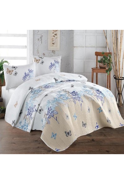 Çift Kişilik Yatak Örtüsü Takımı-Pembe