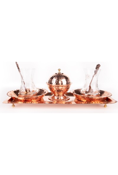 Handygoo Bakır Çay Servisi Seti Handygoo Bakır Çay Servisi Seti