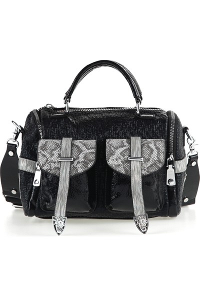 Siyah Ççs 16882 Kadın Omuz Askılı El Çantası