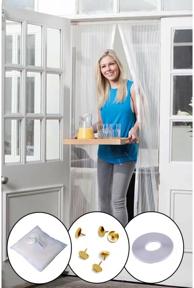 Kayamu Mıknatıslı Manyetik Kapı Sinekliği Sineklik Tülü Perde (60CM x 210CM 2 Adet Tül) Kayamu Mıknatıslı Manyetik Kapı Sinekliği Sineklik Tülü Perde (60CM x 210CM 2 Adet Tül)