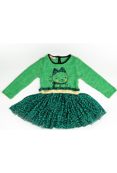 Riri Kids Kurdaleli Kedi Kız Çocuk Tüllü Elbise Riri Kids Kurdaleli Kedi Kız Çocuk Tüllü Elbise
