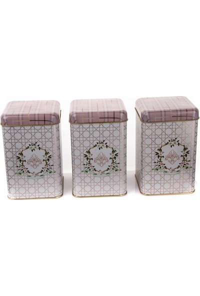 Evle Rossy Kare Saklama Set Büyük 3 Set