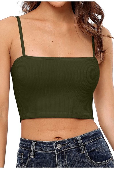 Matrix Industrial Kadın Nervürlü Crop Top Kaşkorse Ayarlanabilir Spagetti Askıları Atlet (Yurt Dışından) Matrix Industrial Kadın Nervürlü Crop Top Kaşkorse Ayarlanabilir Spagetti Askıları Atlet (Yurt Dışından)