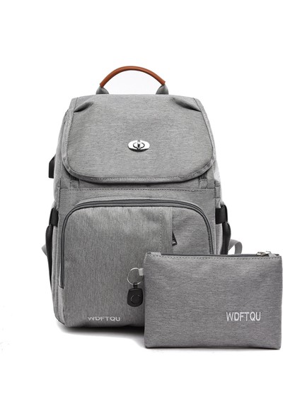 Musen Digital Çok Bölmeli Bebek Çantası - Gri (Yurt Dışından)