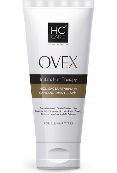 Hc Care Ovex Hızlı Saç Kurtarma ve Canlandırma - 200 Ml. Hc Care Ovex Hızlı Saç Kurtarma ve Canlandırma - 200 Ml.