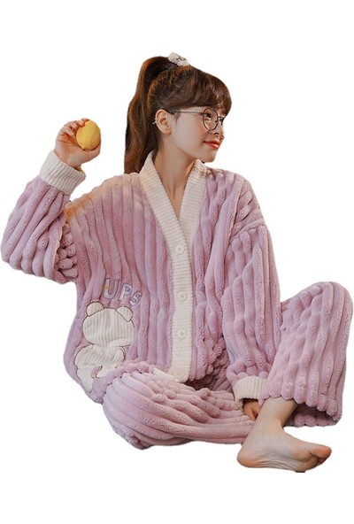 Douler Peluş Kadın Pijama Takımı (Yurt Dışından) Douler Peluş Kadın Pijama Takımı (Yurt Dışından)