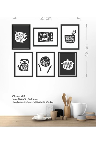 Ahşap Tablo Kitchen Art (Mutfak Sanatı ) Mdf Tablo