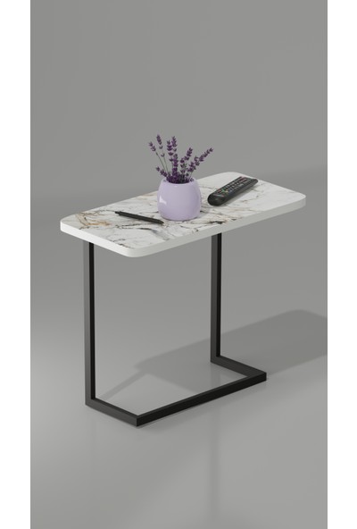 Dekoratif Kavisli Yan Masa