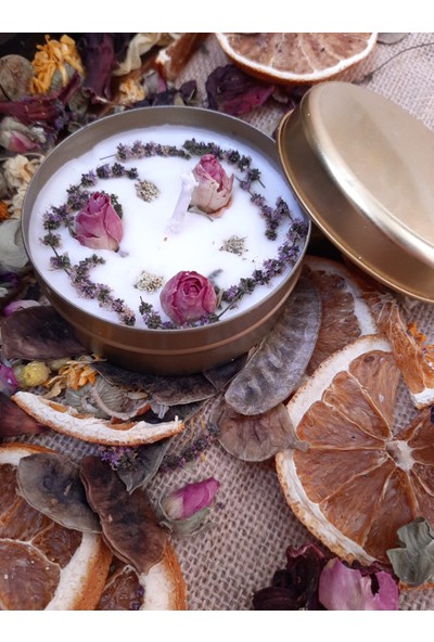 Doğal Gül Çemberi Vanilya Kokulu Mum Doğal Gül Çemberi Vanilya Kokulu Mum
