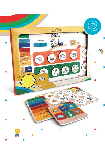 Çuf Çuf +3 Yaş Mıknatıslı Sorumluluk Panosu