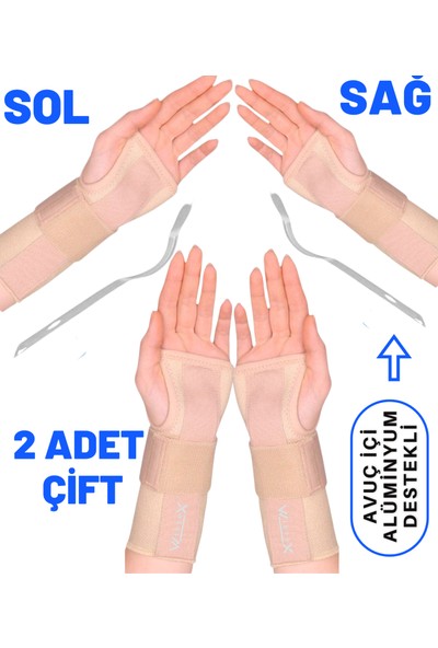 Wibtex El Bilek Ateli Çift El Krem Renk Wibtex El Bilek Ateli Çift El Krem Renk