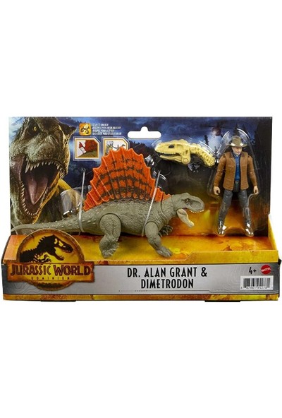 Jurassic World Karakter ve Dinozor Figürü Paketi Dr. Alan Grant & Dimetrodon Jurassic World Karakter ve Dinozor Figürü Paketi Dr. Alan Grant & Dimetrodon