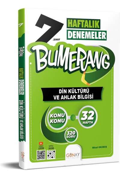 7.sınıf Bumerang 32 Haftalık Din Kültürü ve Ahlak Bilgisi Denemeleri 7.sınıf Bumerang 32 Haftalık Din Kültürü ve Ahlak Bilgisi Denemeleri