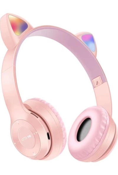 P47M Işıklı Bluetooth Kulaklık 5.0 Kablosuz Katlanabilir Kedili Kulaklık Parti Işıklı Kulaklık P47M Işıklı Bluetooth Kulaklık 5.0 Kablosuz Katlanabilir Kedili Kulaklık Parti Işıklı Kulaklık