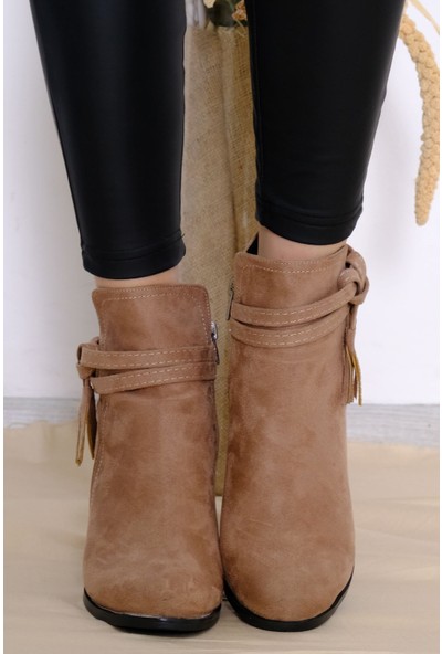 7 cm Püsküllü Bot Vizon - 10032.264.