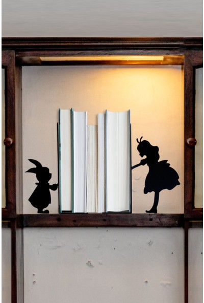 Hobi Demir Sanat Metal Kitap Tutucu Alice Harikalar Diyarında Figürlü Kitap Desteği, Dekoratif Kitaplık Hobi Demir Sanat Metal Kitap Tutucu Alice Harikalar Diyarında Figürlü Kitap Desteği, Dekoratif Kitaplık
