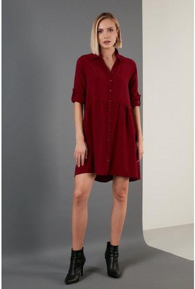 Lela Rahat Kesim Uzun Kollu Gömlek Elbise Bayan Elbise 6051113 Lela Rahat Kesim Uzun Kollu Gömlek Elbise Bayan Elbise 6051113