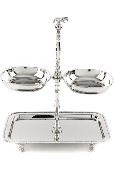 Mikasa Moor 3'lü Çelik Kurabiye Standı 25X30CM