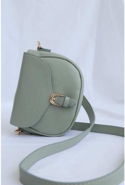 Mopia Mint Yeşili Kadın Kapaklı Çapraz Askılı Çanta