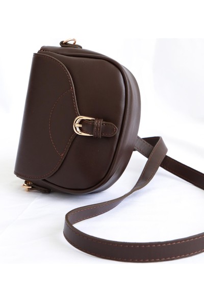 Mopia Acı Kahve Kadın Kapaklı Çapraz Askılı Çanta