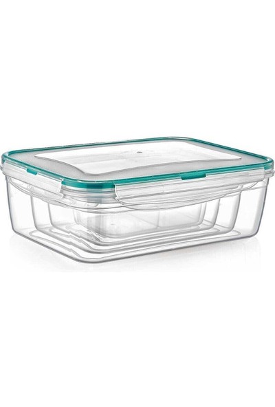 3'lü Set Şeffaf Saklama Kabı 2.7litre Dikdörtgen Saklama Kabı