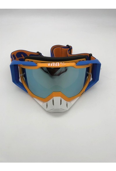 %100 Racecraft Replika Mavi Turuncu Goggle %100 Racecraft Replika Mavi Turuncu Goggle