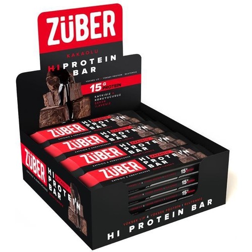 Züber Kakaolu Yüksek Protein Bar 12 x 45 gr Fiyatı